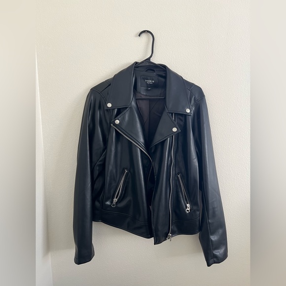 Jackets & Coats | Torrid Leather Jacket Black | Poshmark